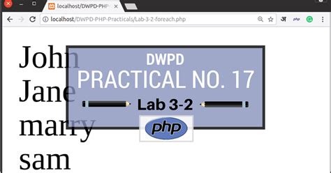 Dwpd 32 Write Php Script To Demonstrate Use Of Associative Arrays For For Each Loop Execution