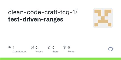 github clean code craft tcq 1 test driven ranges