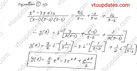 solve by using laplace transform techniques 𝑦′′ − 3 𝑦′ 2𝑦 𝑒3𝑡 𝑦 0