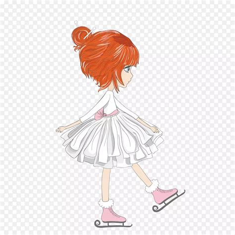 矢量漂亮滑冰小女生png图片素材下载 图片编号7489534 Png素材网