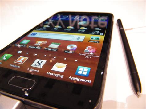 Samsung Galaxy Note Hands On Stuff