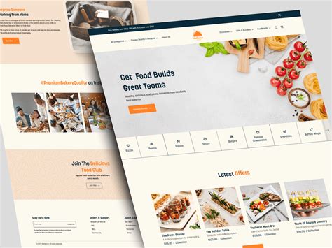 Food Delivery Landing Page Behance