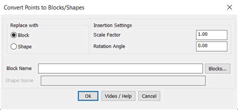 Convert Pointstextcircles To Blocksshapes Cpp2blkshp Cadpower Command Cadpower
