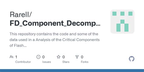 Github Rarell Fd Component Decomposition This Repository Contains The Code And Some Of The