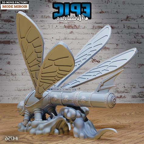 Dragonfly Spelljammer Airship V2 De Epic Miniatures Steam Society Char