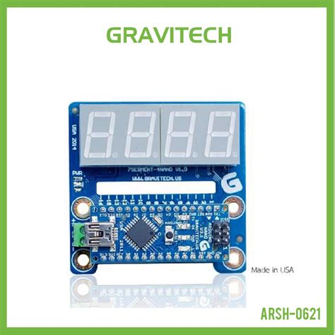 [gravitechthai]7 segment for arduino nano shopee thailand