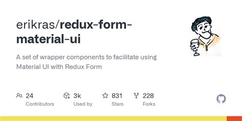 Github Erikrasredux Form Material Ui A Set Of Wrapper Components To Facilitate Using