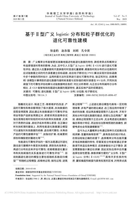 Pdf Reliability Modelling For Degradation Based On Type Ii Generalized Logistic Distribution