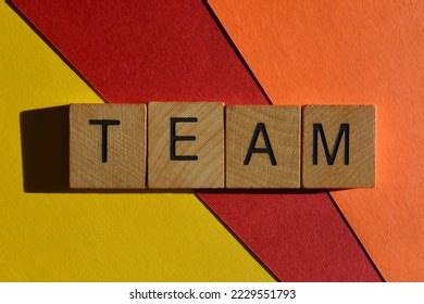 Team Word Wooden Alphabet Letters Isolated Stock Photo 2229551793 Shutterstock