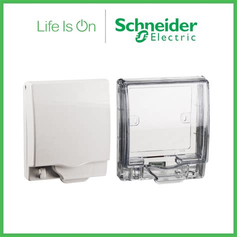 Schneider Kavacha Ip55 Single Double Weatherproof Socket Cover Outdoor Switch Socket Cover