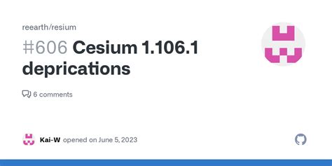 Cesium 1 106 1 Deprications Issue 606 Reearth Resium GitHub