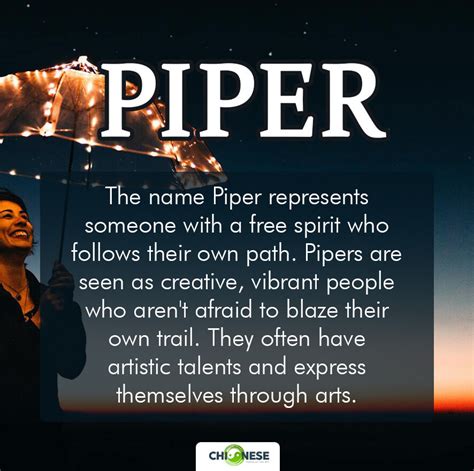 The Spiritual Meaning Of The Name Piper