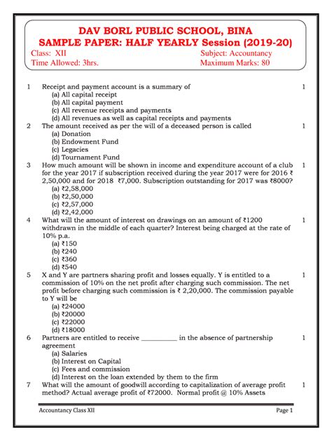 dav class 3 half yearly question paper pdf fill online printable fillable blank pdffiller