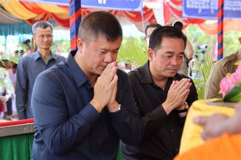 លោក ហ៊ុន ម៉ានិត អញ្ជើញសម្ភោធសមិទ្ធិផលនានា នៅវត្តនិរោធរង្សី ស្រុកកងមាស Tnaot