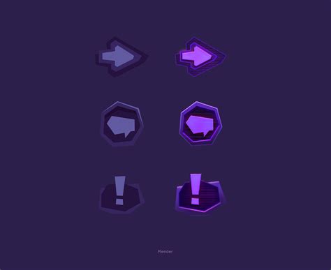Game UI Icons Set Behance