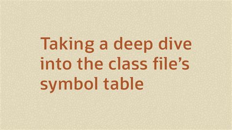 Inside Java Class Files The Constant Pool Rprogramming