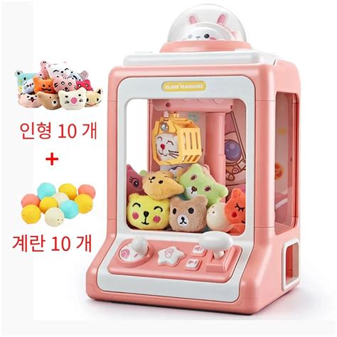 만화 자동 발톱 기계 인형 기계 어린이 놀이 게임 미니 발톱 캐치 장난감 크레인 기계 음악 인형 선물 장난감 Aliexpress