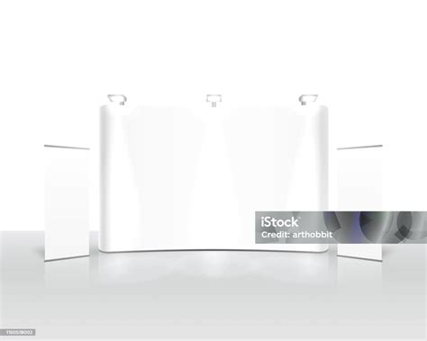 흰색 바탕에 프레 젠 테이 션을 위한 장면 쇼 연단 벡터 일러스트 간판에 대한 스톡 벡터 아트 및 기타 이미지 간판 개념