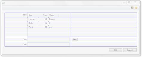 Layout Eclipse Scout Lable In Save Row As Buttons Stack Overflow