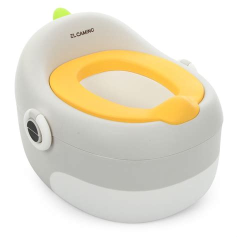 Горщик дитячий 3в1 з мяким сидінням Знімний резервуар накладка на унітаз підставка для ніг El
