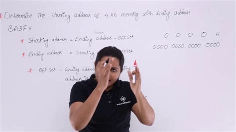 determine the starting address of a memory when ending address is given youtube