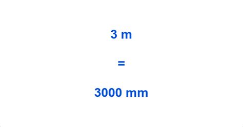 3 m to mm – 3 Meters to Millimeters