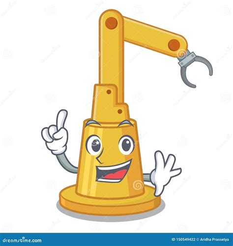 Finger Toy Assembly Automation Machine On Cartoon Stock Vector Illustration Of Gesture