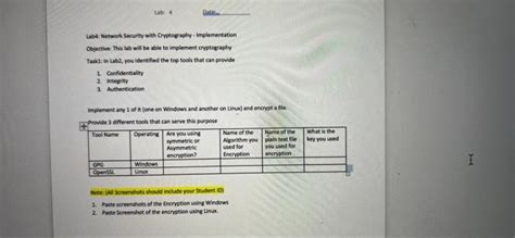 solved lab 4 date lab4 network security with