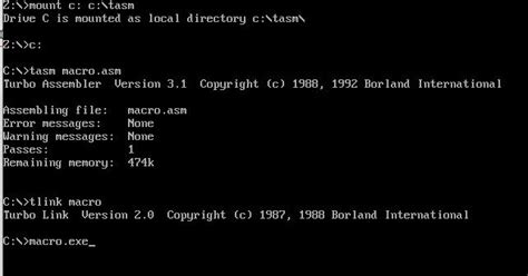 Mi Primera Macro Assembler 8086
