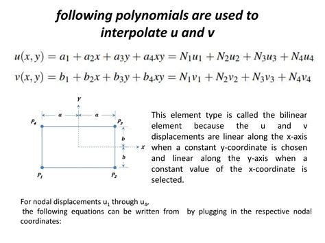 Shape Functions Of 1d And 2 D Rectangular Elementspptx Programming