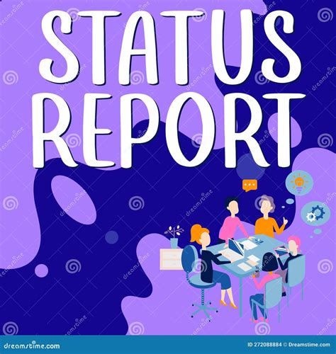 Text Showing Inspiration Status Report Business Concept Update Summary