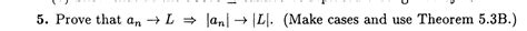 Solved 5 Prove That An → → Lan → 111 Make Cases And Use