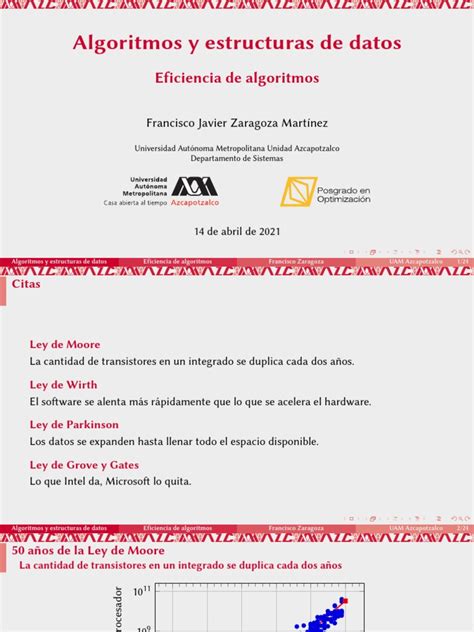 Eficiencia De Algoritmos Pdf Algoritmos Hardware De La Computadora