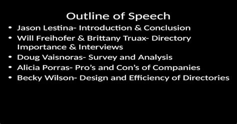 Pptx Outline Of Speech Dokumen Tips