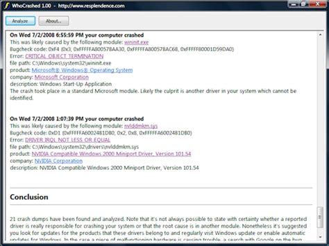 Dump Files Can Help You Find Out Why Your PC Crashed