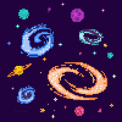 Planets Pixel Art