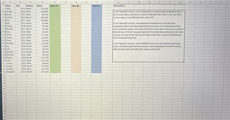 Please Show All The Formuals You Put In The Boxes