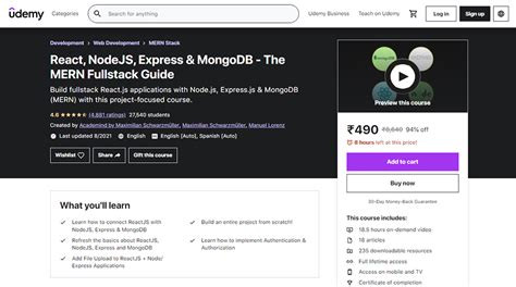 Mern Stack Development Top 8 Courses Tangolearn