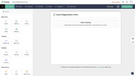 How To Create A Web Form Zoho Forms