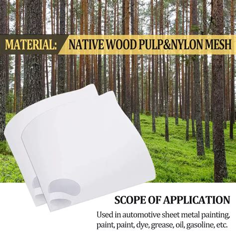미크론 나일론 원뿔형 종이 100 메쉬 페인트 여과기 자동차 페인트용 균일한 여과 필터 정화 컵 200 개 착용 부품