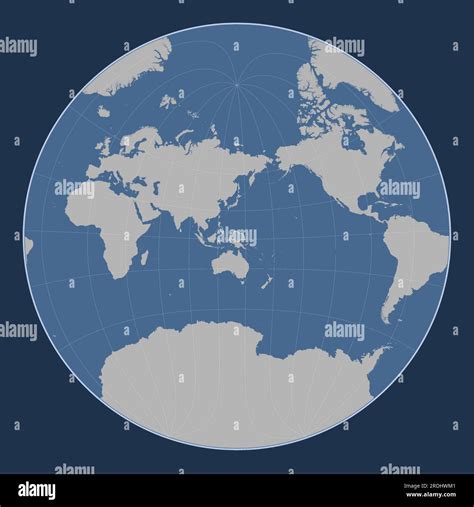 Shape Of The Caroline Tectonic Plate On The World Contour Map Map In The Lagrange Oblique