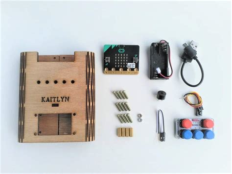 Tinkercademy Microbit Gamebit Kit Diy Handheld Game