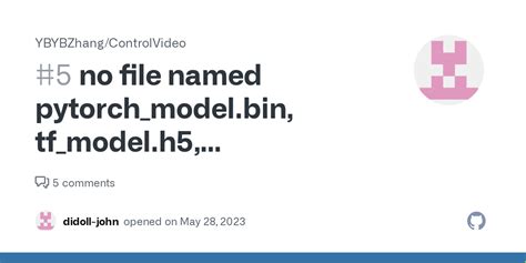 No File Named Pytorch Model Bin Tf Model H Model Ckpt Index Or Flax Model Msgpack Found In