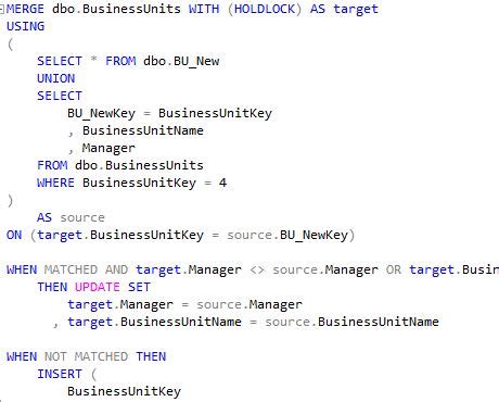 Unlock T SQL Merge Statements With This Worked Example Data Insight