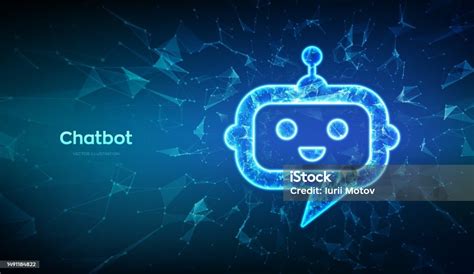 챗봇 낮은 폴리 추상 로봇 채팅 머리 아이콘입니다 말풍선 메시지 기호입니다 대화 클라우드 챗봇 어시스턴트 애플리케이션 서명 Ai