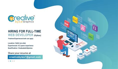 Creative Byte Graphics On Linkedin Webdeveloper Python Fulltimejob