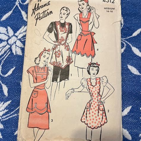 1950s Apron Pattern Etsy
