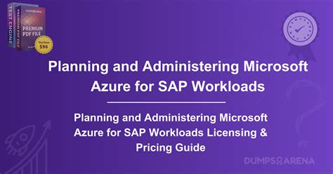Planning And Administering Microsoft Azure For Sap Workloads Licensing And Pricing Guide