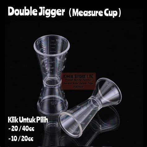 Jual Jigger Acrylic 20 40ml Jigger 10 20ml Measure Cup Gelas