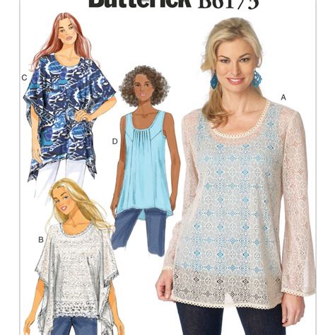 Plus Size Tunic Patterns Etsy